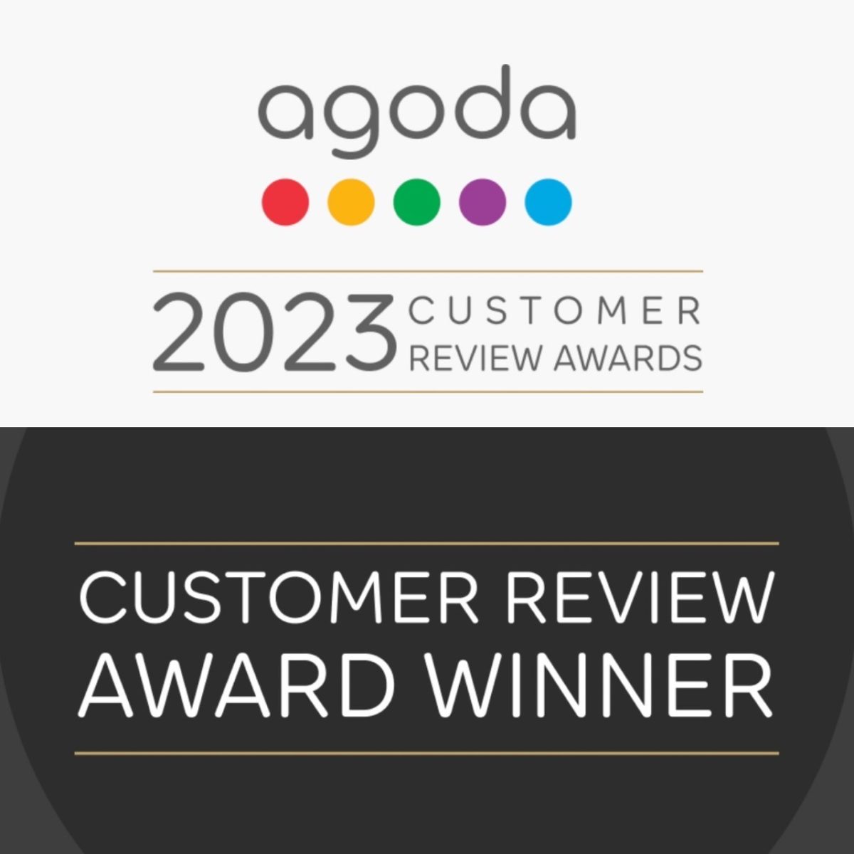 Agoda Customer Review Award 2023 - skM Inc.